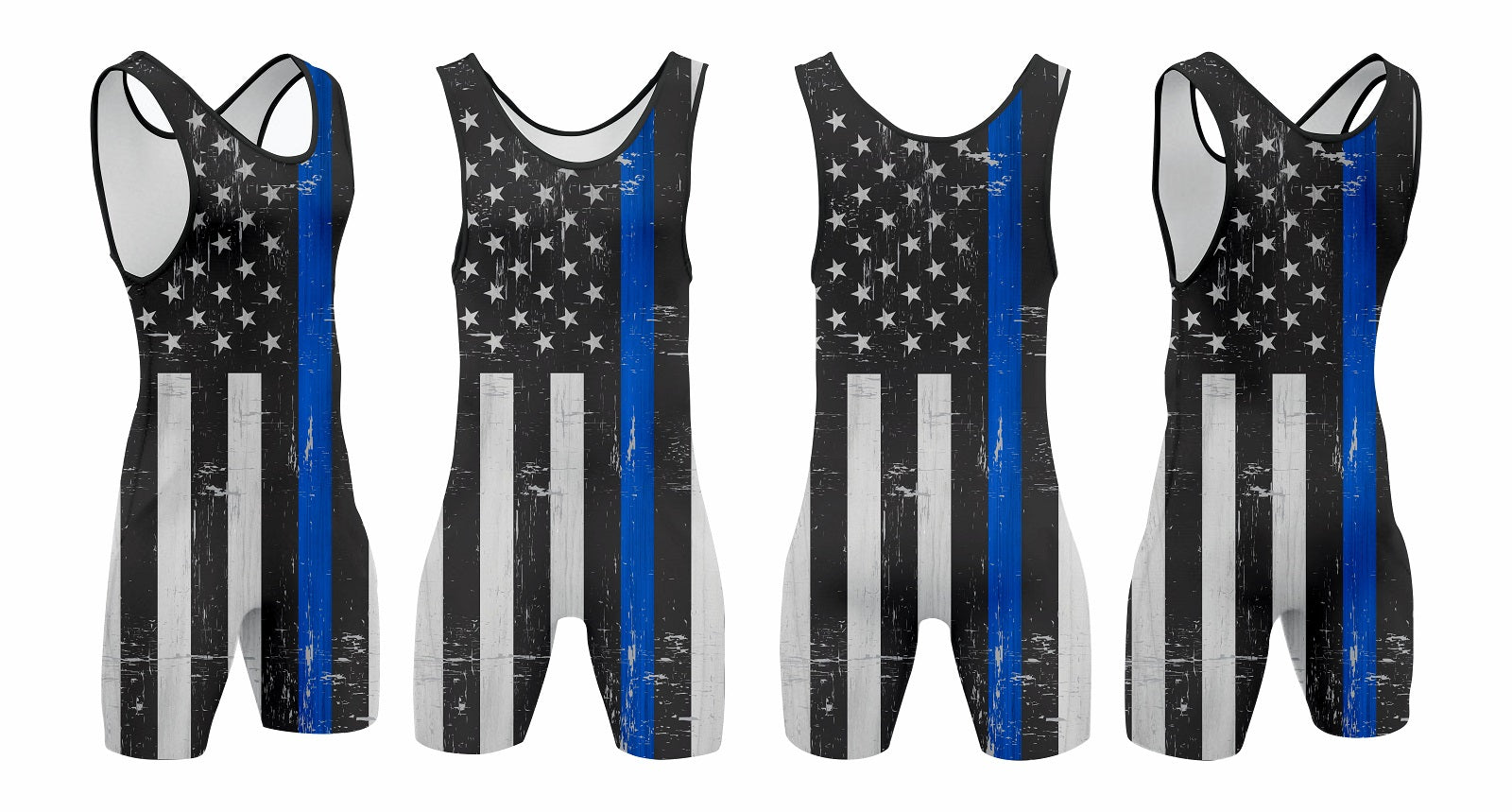 Blue 20 Lines Singlets